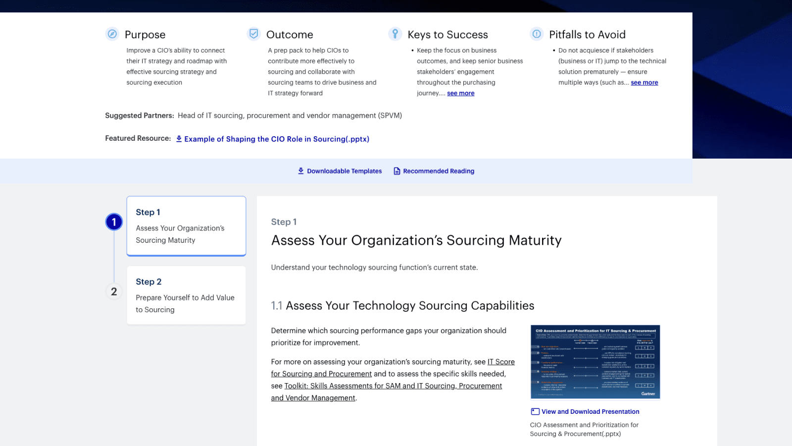 Gartner Accelerators for CIOs to Guide IT Strategy